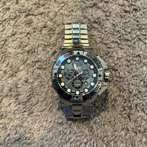 Preowned Invicta Reserve Excursion Watch Model 13085 50mm Stainless ...