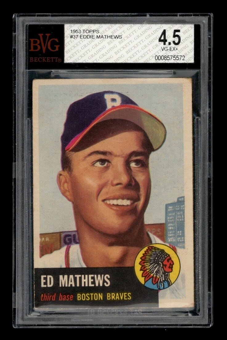 Eddie Mathews Baseball Cards Cross Two Eras