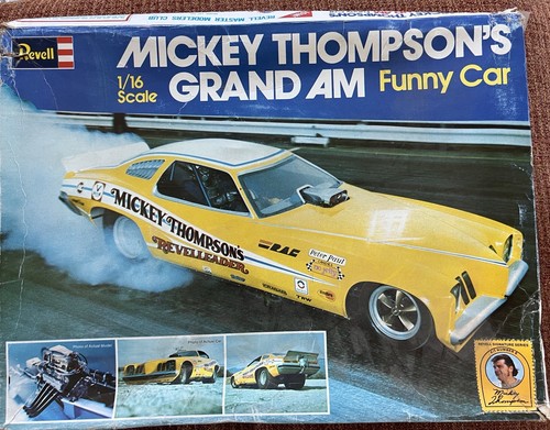 Vintage 1973 Revell 1:16 Mickey Thompson Grand Am Funny Car Model Kit ...