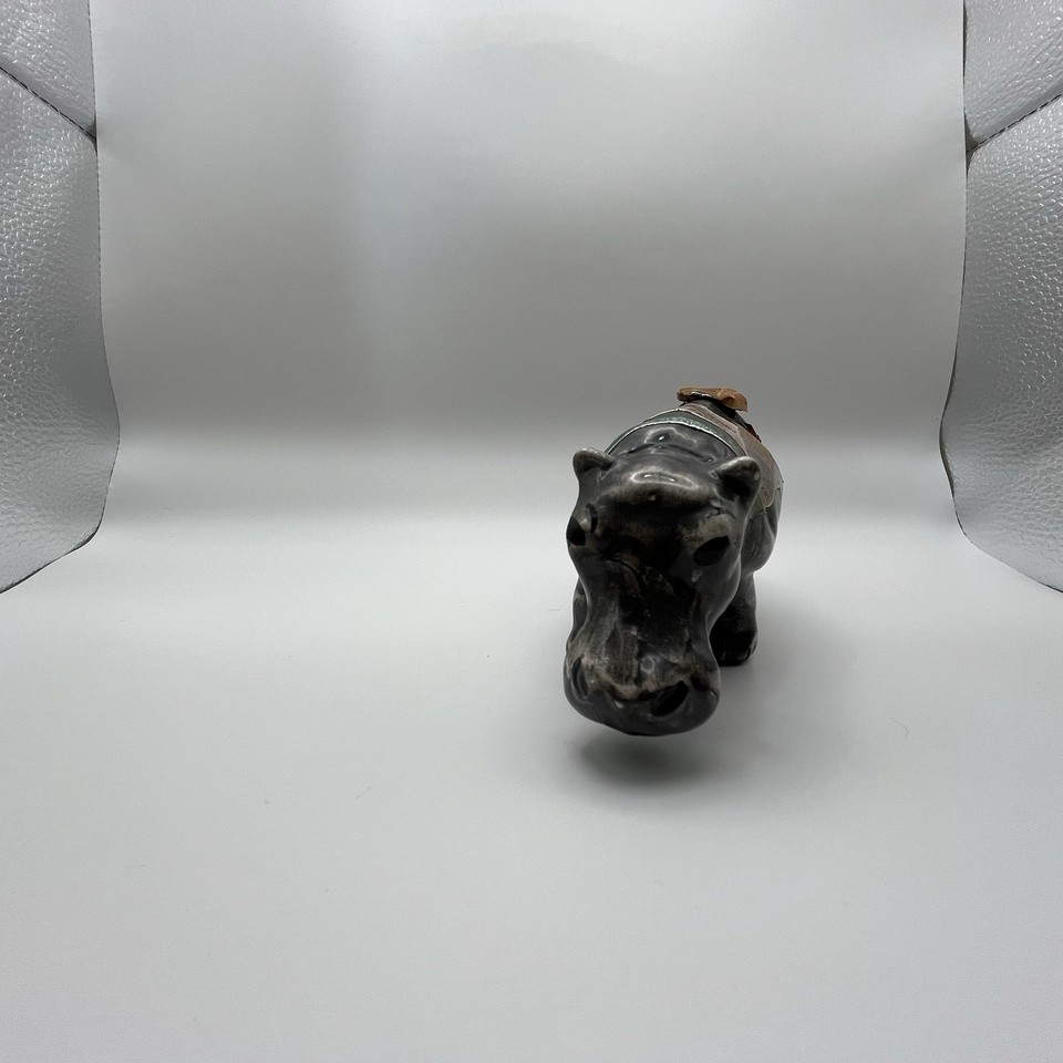 1972 Luxardo Maraschino Liquor Hippo Vintage Ceramic Decanter Container ...