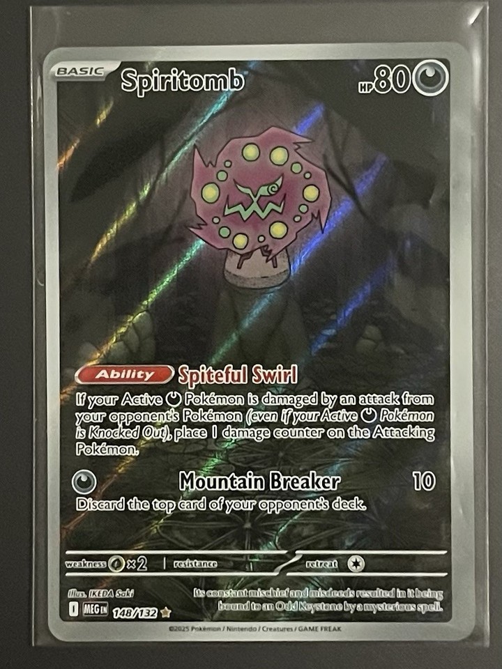 Pokémon Spiritomb Mega Evolution Shiny Rare 148/132 NM (OFF CENTER) | eBay