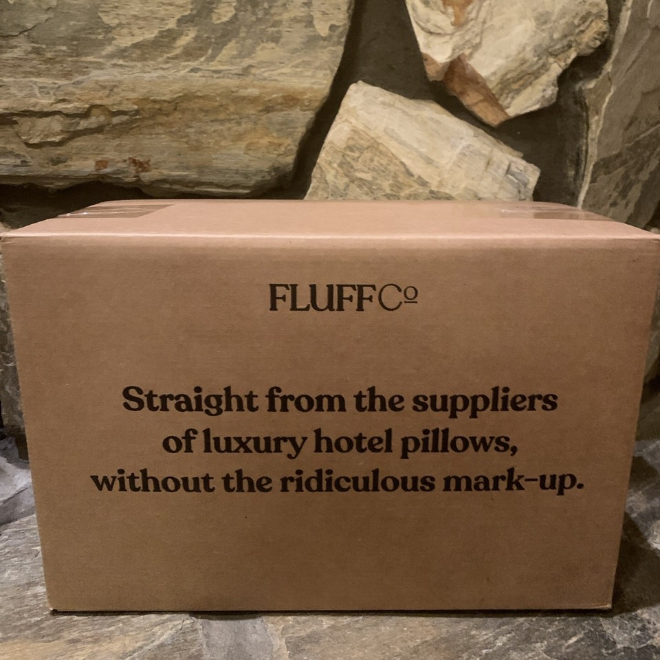 NEW Fluff Co Hotel Pillow Standard Down Alternative New Sealed Soft ...