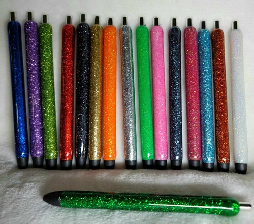 Glitter Sparkle Epoxy Refillable Gel Pens/ pretty pen for mom, Gift for ...