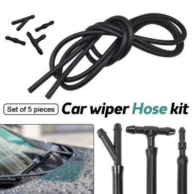 Car Windshield Wiper Washer Jet Tube Pipe Hose Connectors Kit For ...