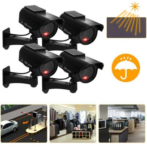 4PCS Dummy Surveillance Camera Rotatable Easy Installation Dummy ...