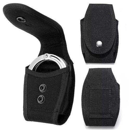 Handcuff Holster Hand Cuff Pouch fit Chain/Hinged Standard Cuffs Holder ...