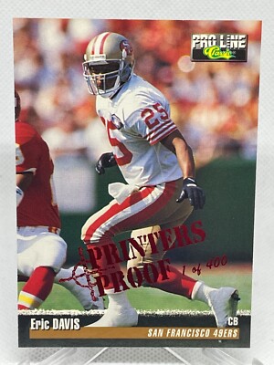 Eric Davis 1995 Classic Pro Line Printer's Proof #267 /400 Insert | eBay