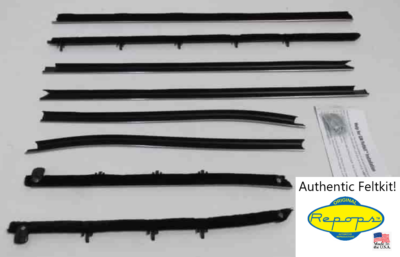 1968 Chevy Chevelle Convertible 2-Door Window Felt Fuzzies Rubber Seal ...