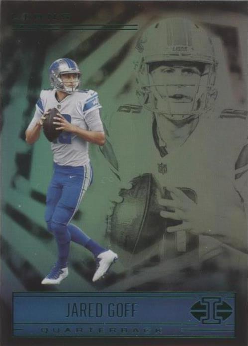 2021 Panini Illusions - Jared Goff #5 Trophy Collection Emerald for ...
