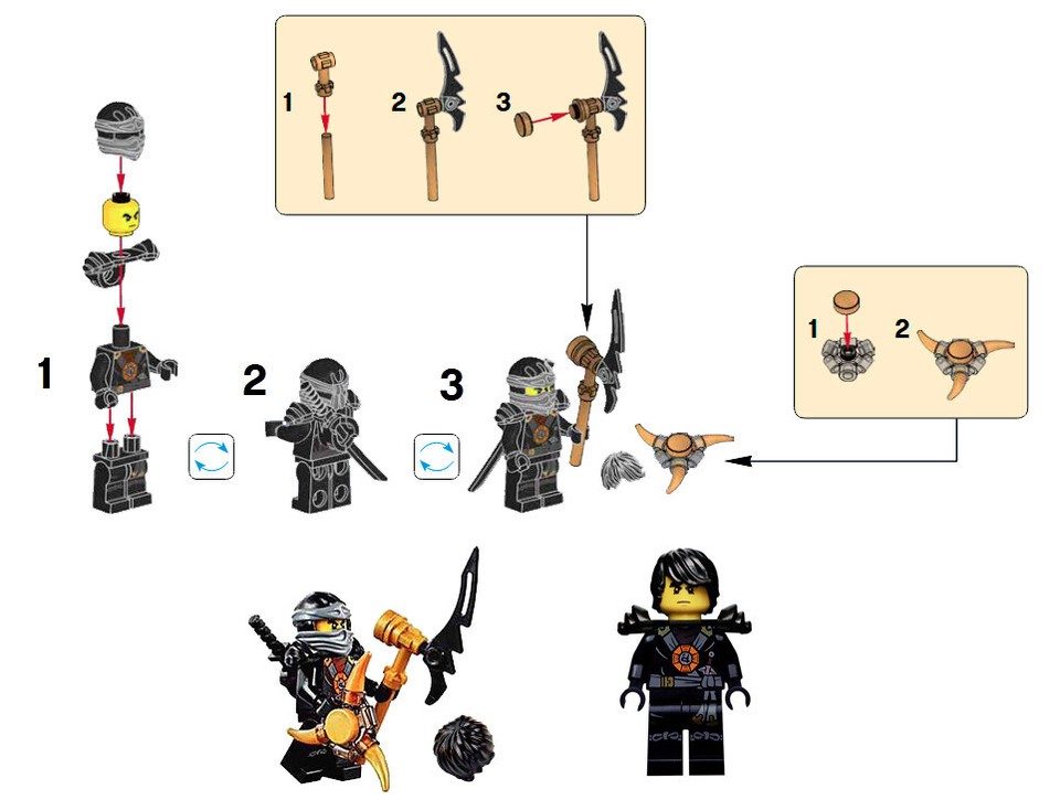 LEGO Cole Deepstone Armor minifigure (NEW, NEVER BUILT) 70738 70751 ...