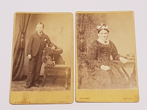A Pair Of Antique Victorian CDV Cards Photographs Of Mother And Son | eBay