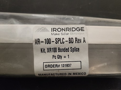 IRONRIDGE Splice Kit for XR100 Rail, Bonded XR-100-SPLC-BD | eBay