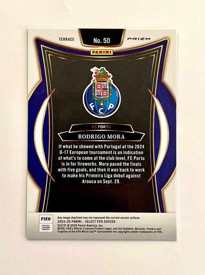 2025 Select FIFA RC Rodrigo Mora Silver Prizm Rookie Terrace🔥🇵🇹MINT | eBay