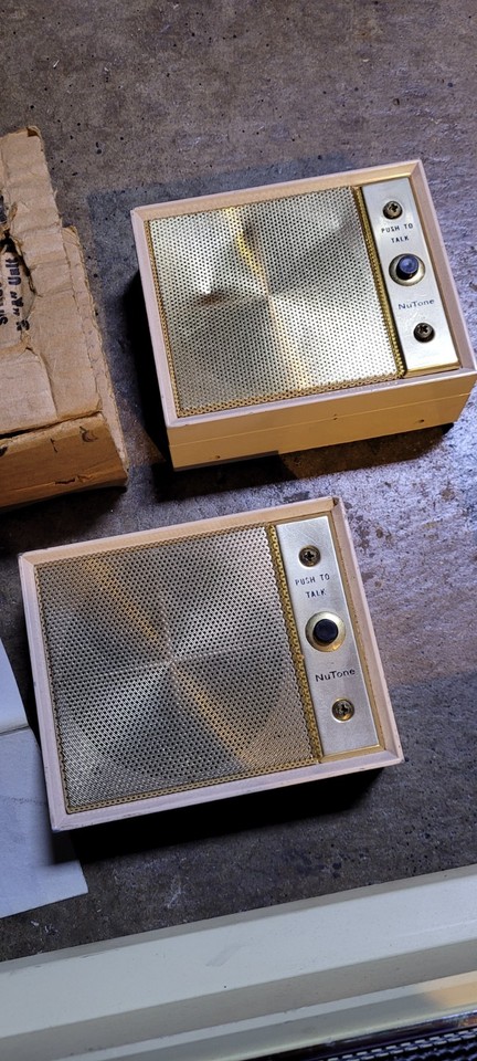 NuTone 2067-2068 Intercome + 4 NuTone Model 412 door speakers | eBay