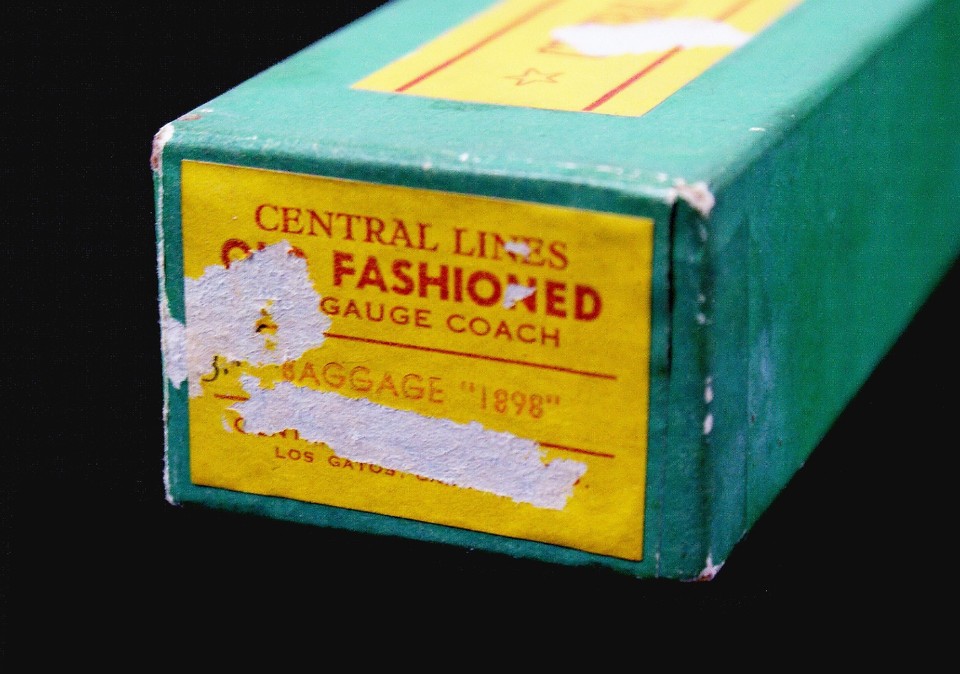 Central Lines 1898 Baggage Car, Wood & Plastic Kit, Rare Collectable HO ...