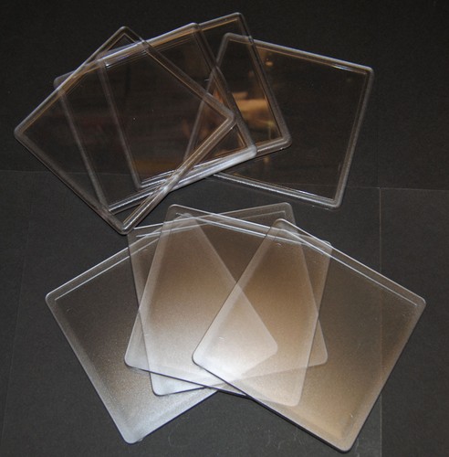 20 Blank Clear Square Plastic Coasters 90x90mm Insert Size N1 Acrylic ...