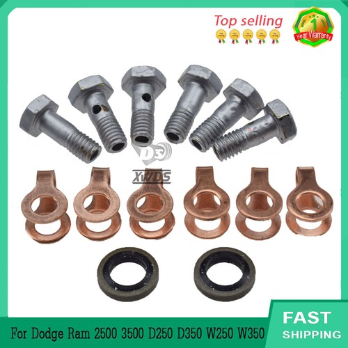 NEW 3918188 3905307 3903380 Fuel Return Line Banjo Bolt Seal Kit For ...