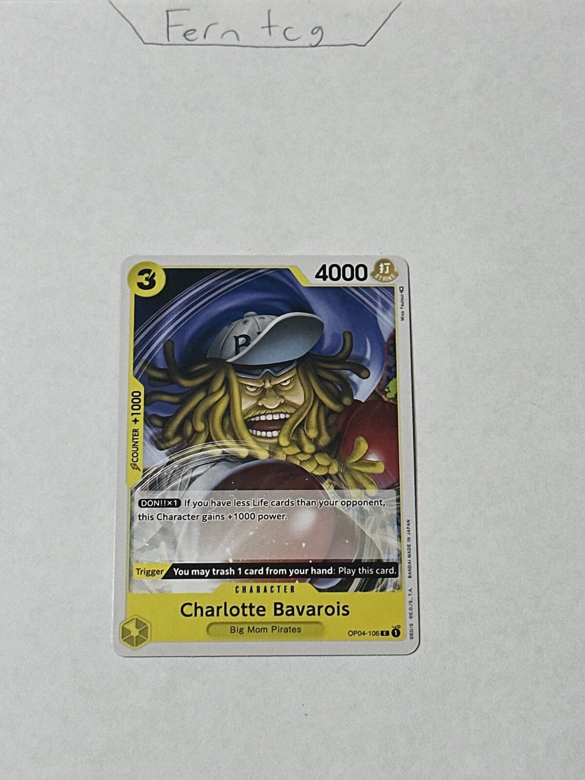 One Piece Charlotte Bavarois Common NM Kingdoms of Intrigue Ships Same ...