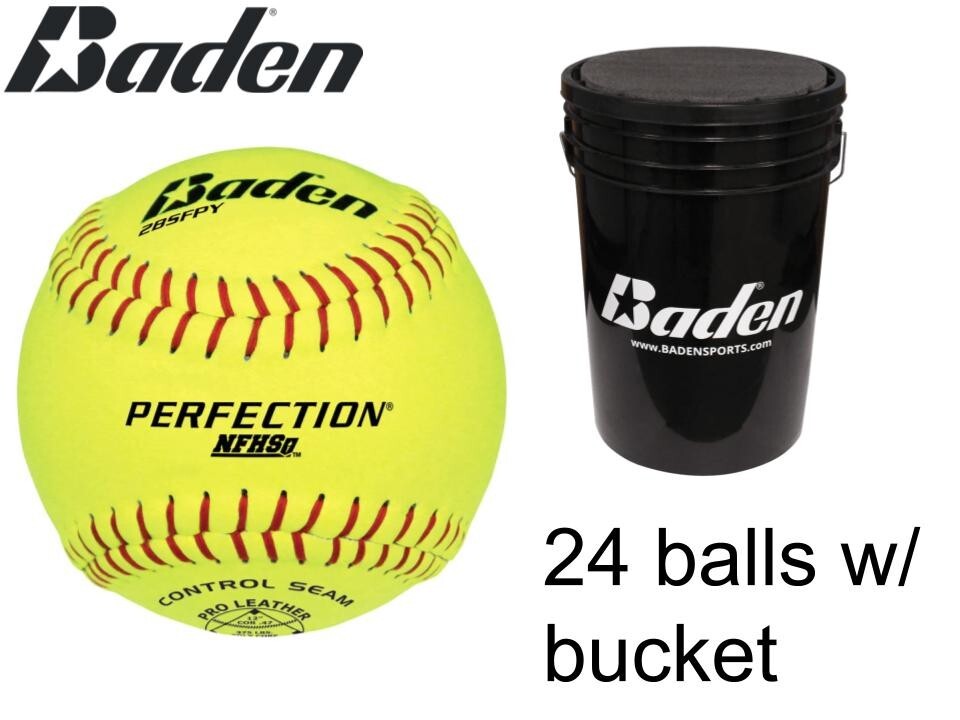 Baden Perfection Fastpitch Softballs 12" (2 Dozen Balls) with free ...