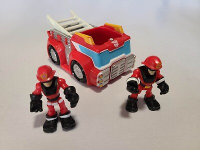 Playskool Heroes Transformers Rescue Bots HEATWAVE + CODY BURNS Fireman ...