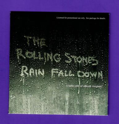 The Rolling Stones RAIN FALL DOWN 1-track PROMO CD (Radio Edit) | eBay