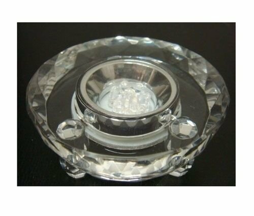 7 LED Colored lights Illuminated Crystal Display Stand Base-USA Seller ...