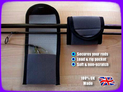 CARP ROD BAND WRAP WITH POUCH FOR RIGS & LEAD + HOOKLINK ** SOFT ...
