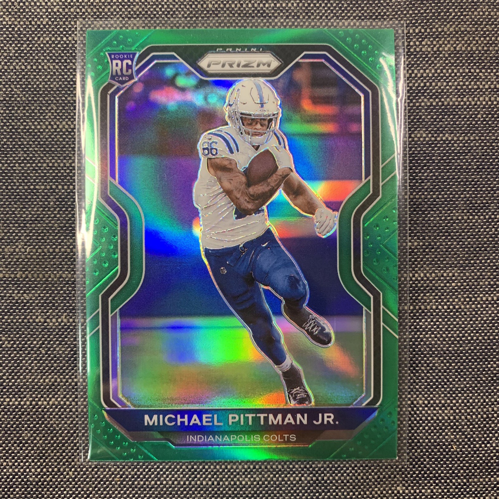 2020 Panini Prizm Michael Pittman Jr. Green Prizm Rookie Card RC #333 ...
