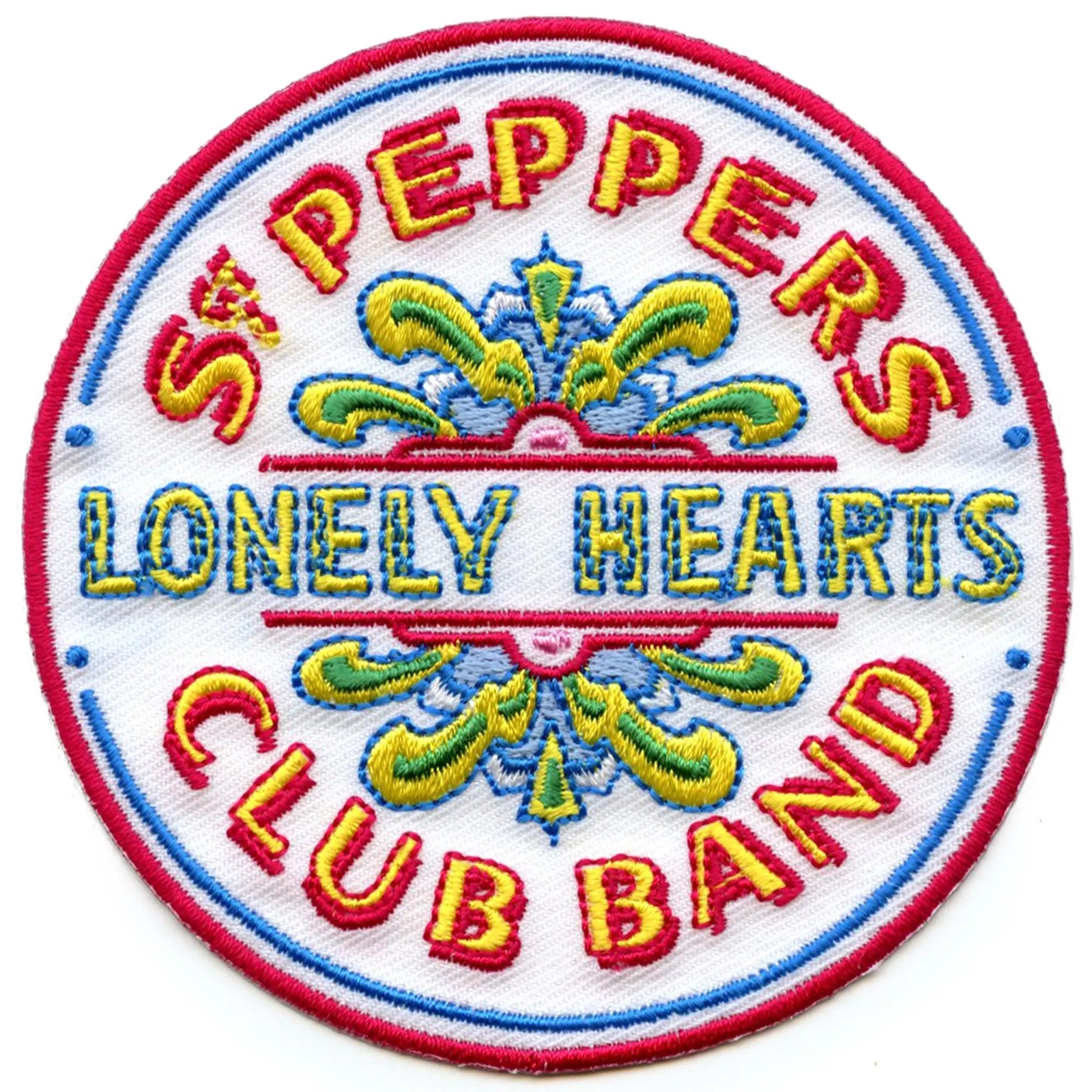 The Beatles Sgt Peppers Club Patch Lonely Hearts Iconic Embroidered ...