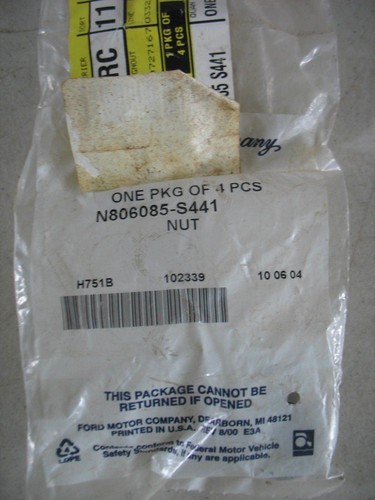 New OEM Ford N806085-S441 Front Suspn Nut 1999-2015 Ford F-250 Super ...