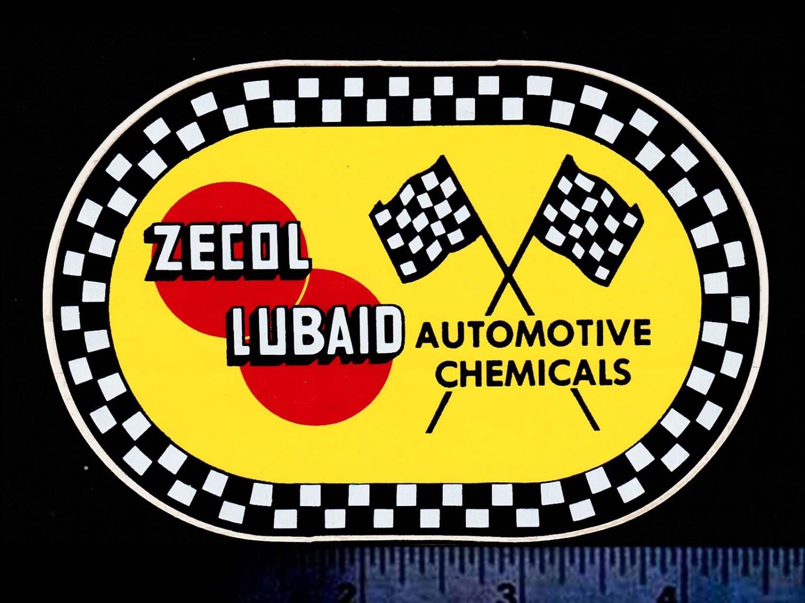 ZECOL LUBAID Automotive Chemicals - Original Vintage Racing Decal ...