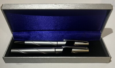 Vintage Pandora Hauser 777F Parker Roller Silver Pen Set Silver Box | eBay