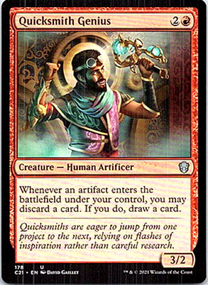 Quicksmith Genius Magic The Gathering Commander 2021 Light Play | eBay