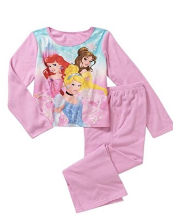 *NWT - DISNEY PRINCESS - 2-PC FLANNEL SLEEPWEAR SET | eBay