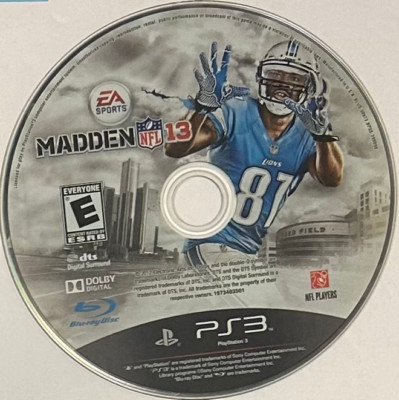 Madden NFL 13 PS3 Sony PlayStation 3 - Disc Only | eBay