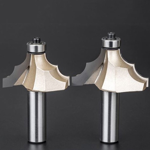 1/2" 1/4” TCT Carbide Bearing Guide Double Radius Round Over Router ...