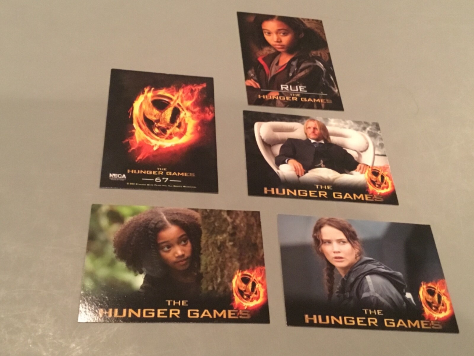 2012 NECA The Hunger Games Promotional Trading Cards - Lot of 5 Cards ...
