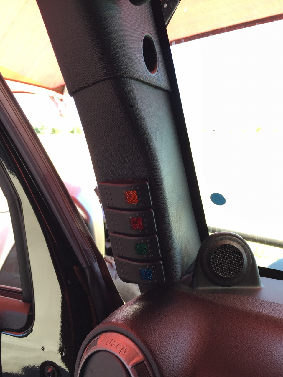 JK Switch Pod Left A Pillar fits Jeep Wrangler 2011-2018 Switch Panel ...