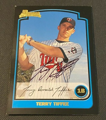 Terry Tiffee Signed 2003 Bowman Card Auto Minnesota Twins Autograph ...