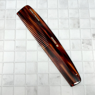Speert Handmade Swiss European Comb #4 8"Inch Tortoise Brown Wide and ...