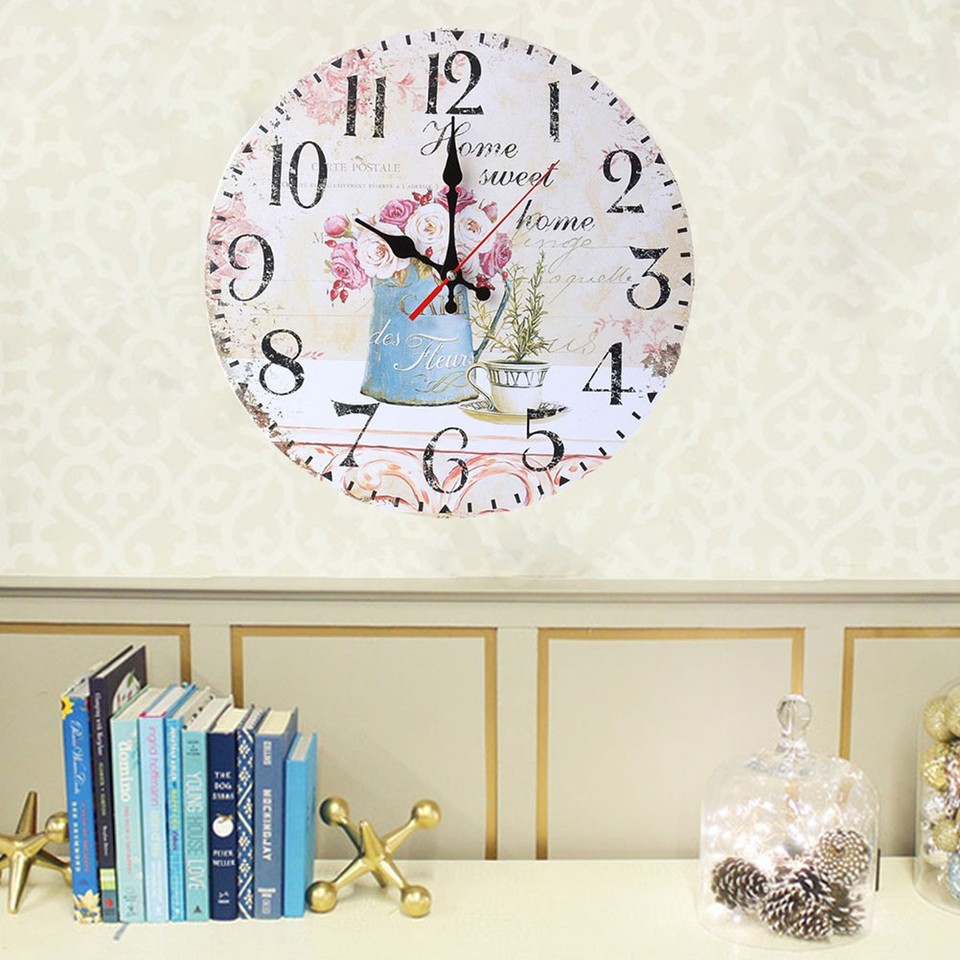 Kids Alarm Clock Wall Clocks for Living Room European Style Bathroom ...