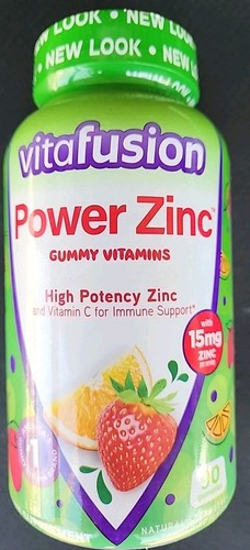 Vitafusion Power Zinc Gummy Vitamins Strawberry Tangerine Flavor 90ct ...