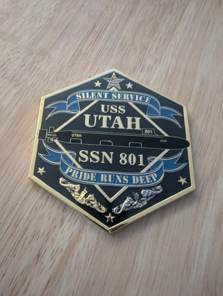 USS Utah SSN 801 Challenge Coin US Navy Submarine | eBay