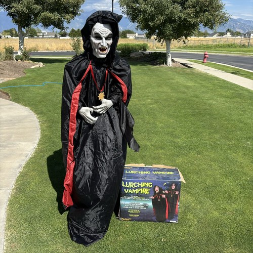 Spirit Halloween Lurching Vampire Animated Prop Animatronic Dracula ...