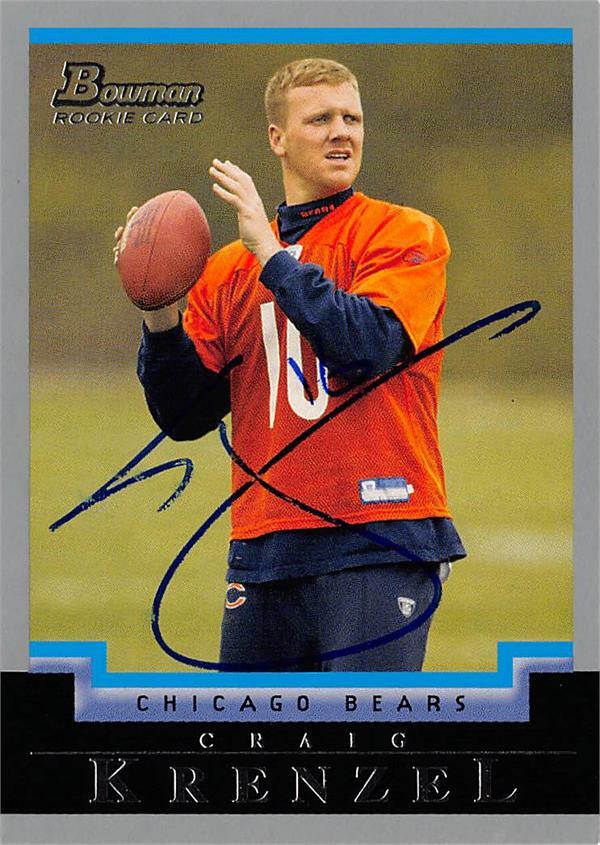 Craig Krenzel autographed football card (Chicago Bears) 2004 Bowman ...