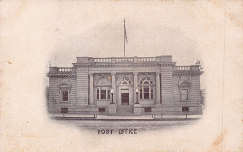 ELGIN ILLINOIS~POST OFFICE~1900s SOUVENIR POSTCARD | eBay