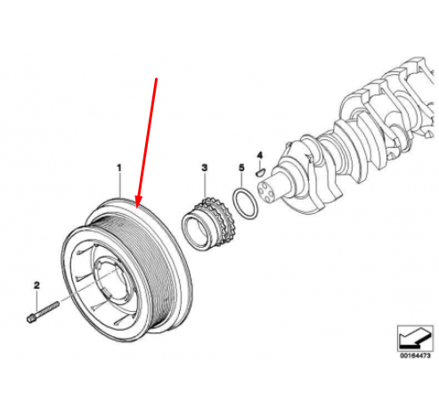 BMW X5 E70 Crankshaft Pulley 11237793593 7793593 3.0 Diesel 210kw NEW ...