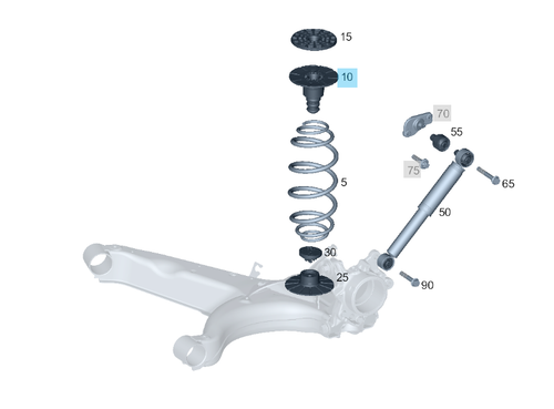 New Mercedes-Benz Vito 447 Rear Axle Auxiliary Spring Suspension ...