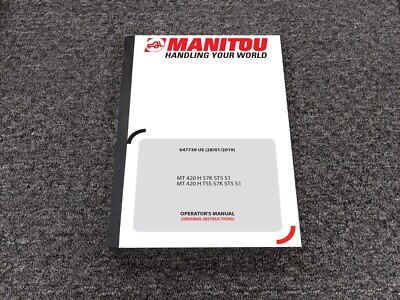 Manitou MT420H Telehandler Owner Operator Manual User Guide | eBay
