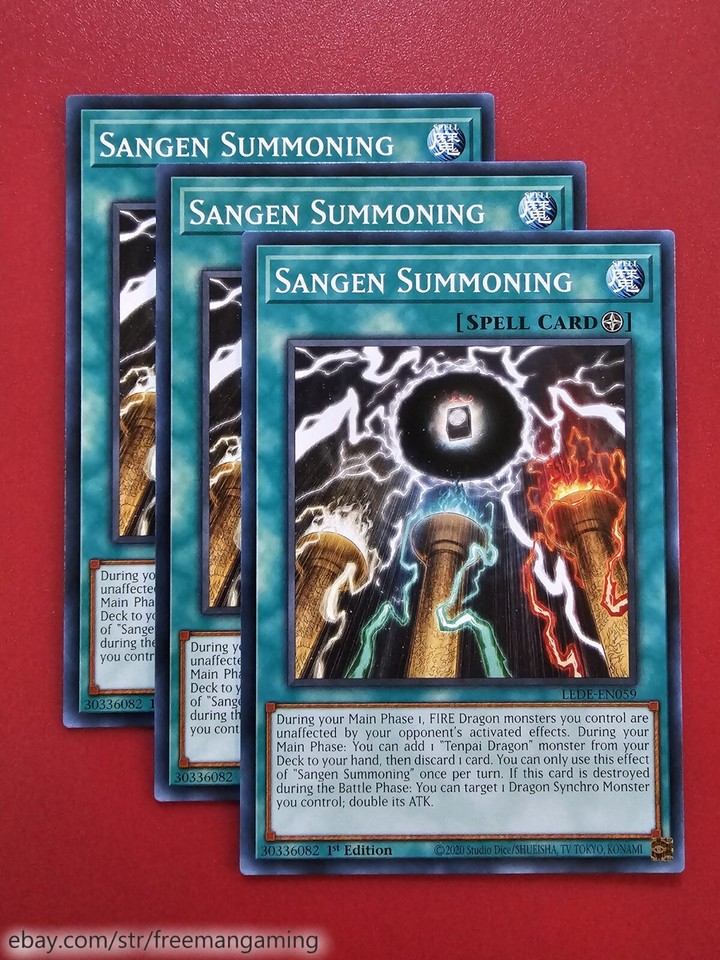 Yugioh Tenpai Deck Core Set 18 card LEDE Dragon Chundra Sangen ...